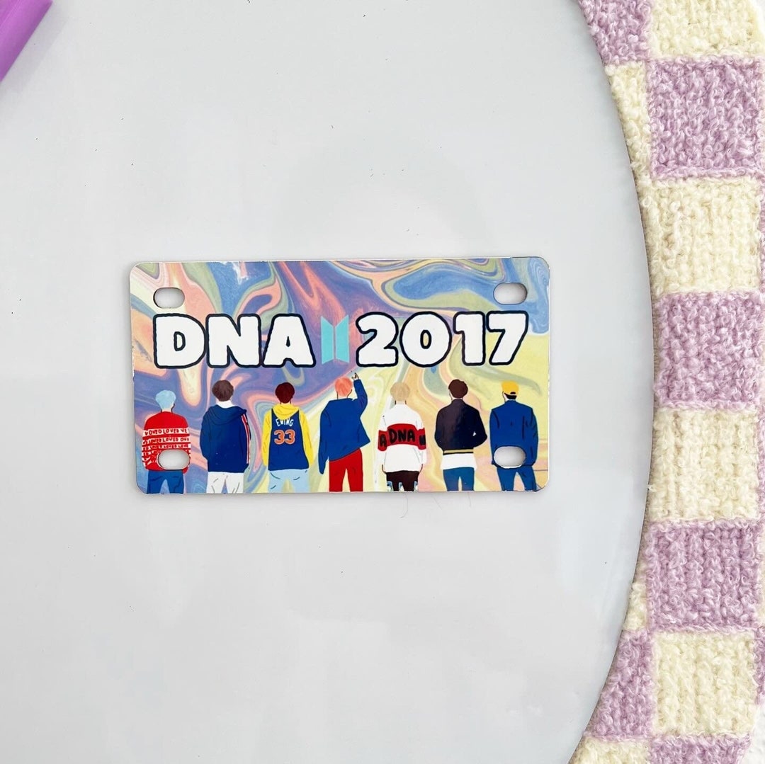 BTS DNA Magnetic Mini License Plate, Kpop Mini License Plate, BTS Army ...