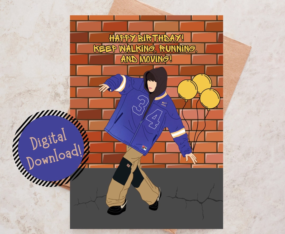 Printable Hobi on the Street Birthday Card - Etsy