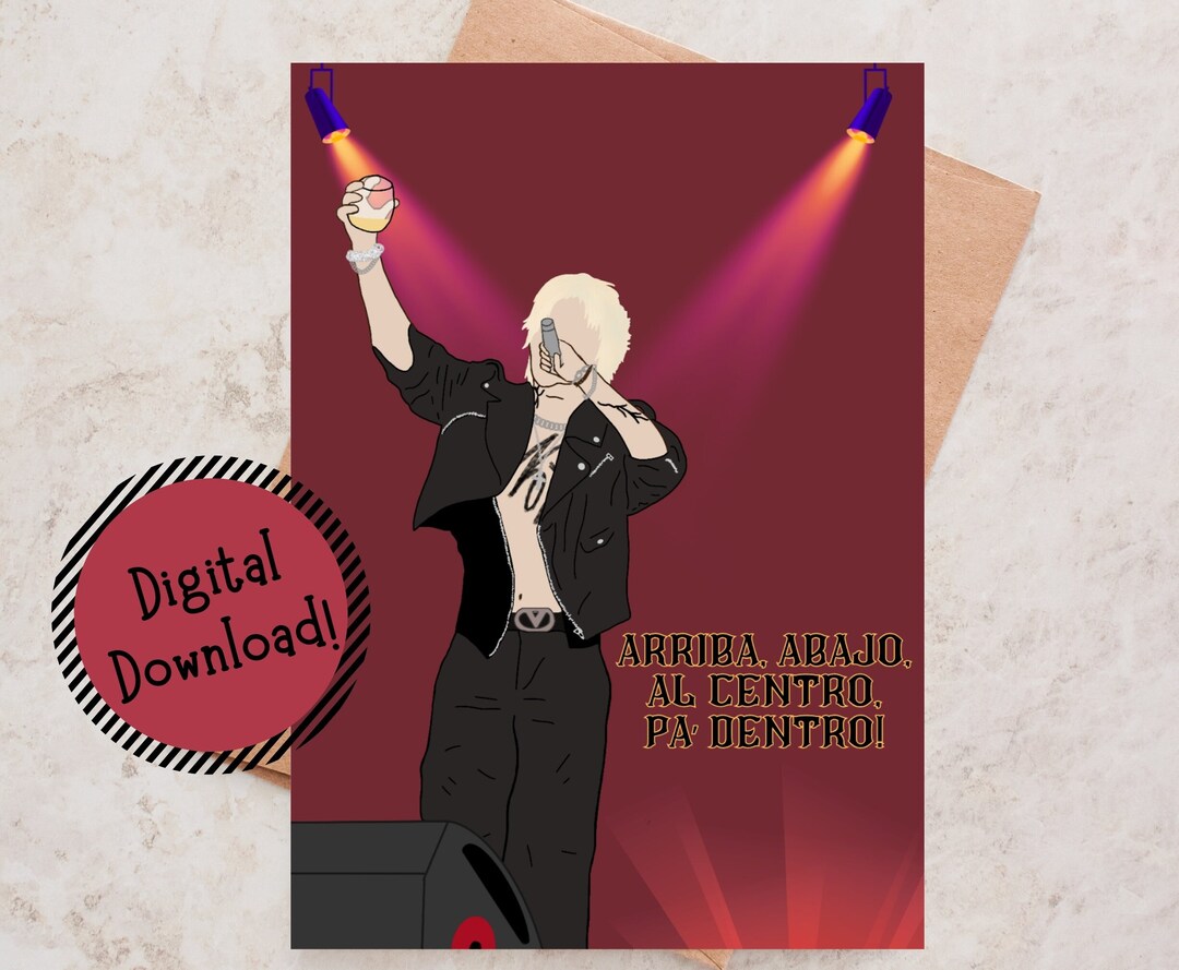 Printable Ateez Mingi Coachella "arriba, Abajo, Al Centro, Pa' Dentro ...