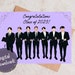 Printable BTS Congratulations Class of 2023 Purple Graduation Greeting ...