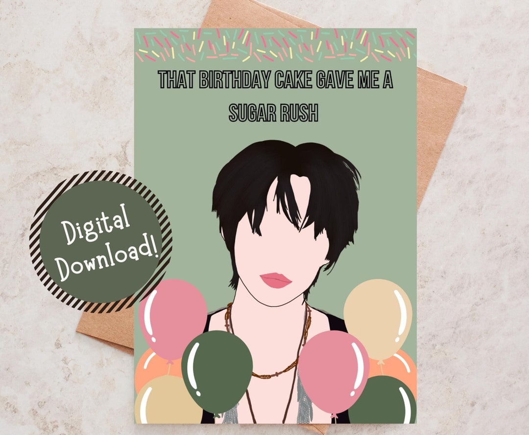 Printable TXT Yeonjun That Birthday Cake Gave Me A Sugar Rush Birthday ...