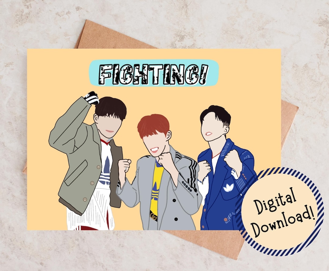 Printable SVT BSS Fighting Greeting Card - Etsy