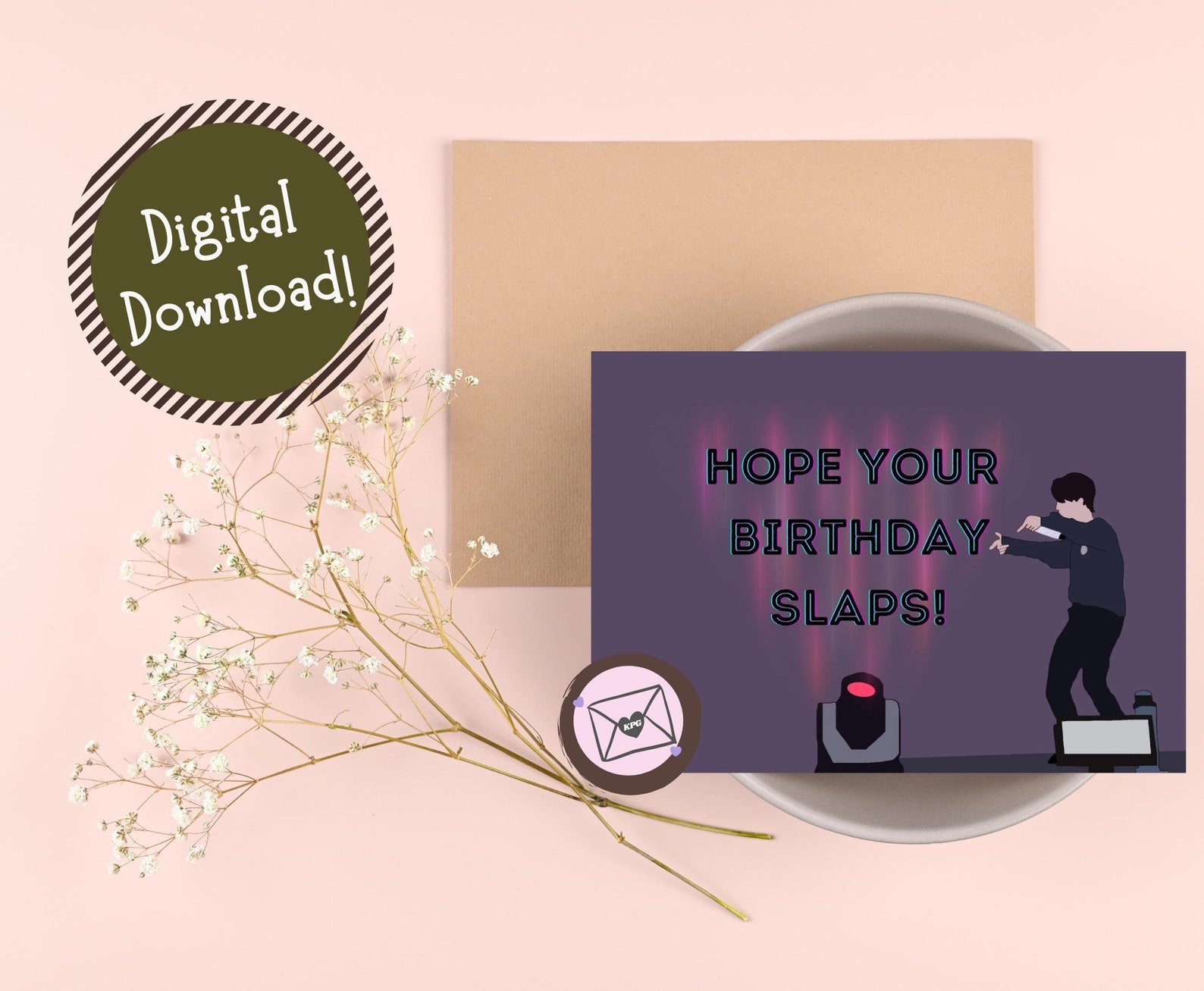 Printable BTS Jimin Hope Your Birthday Slaps Greeting Card - Etsy