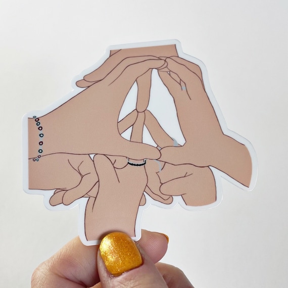 P1harmony Hand Peace Sign Laminated Glossy Vinyl Sticker - Etsy