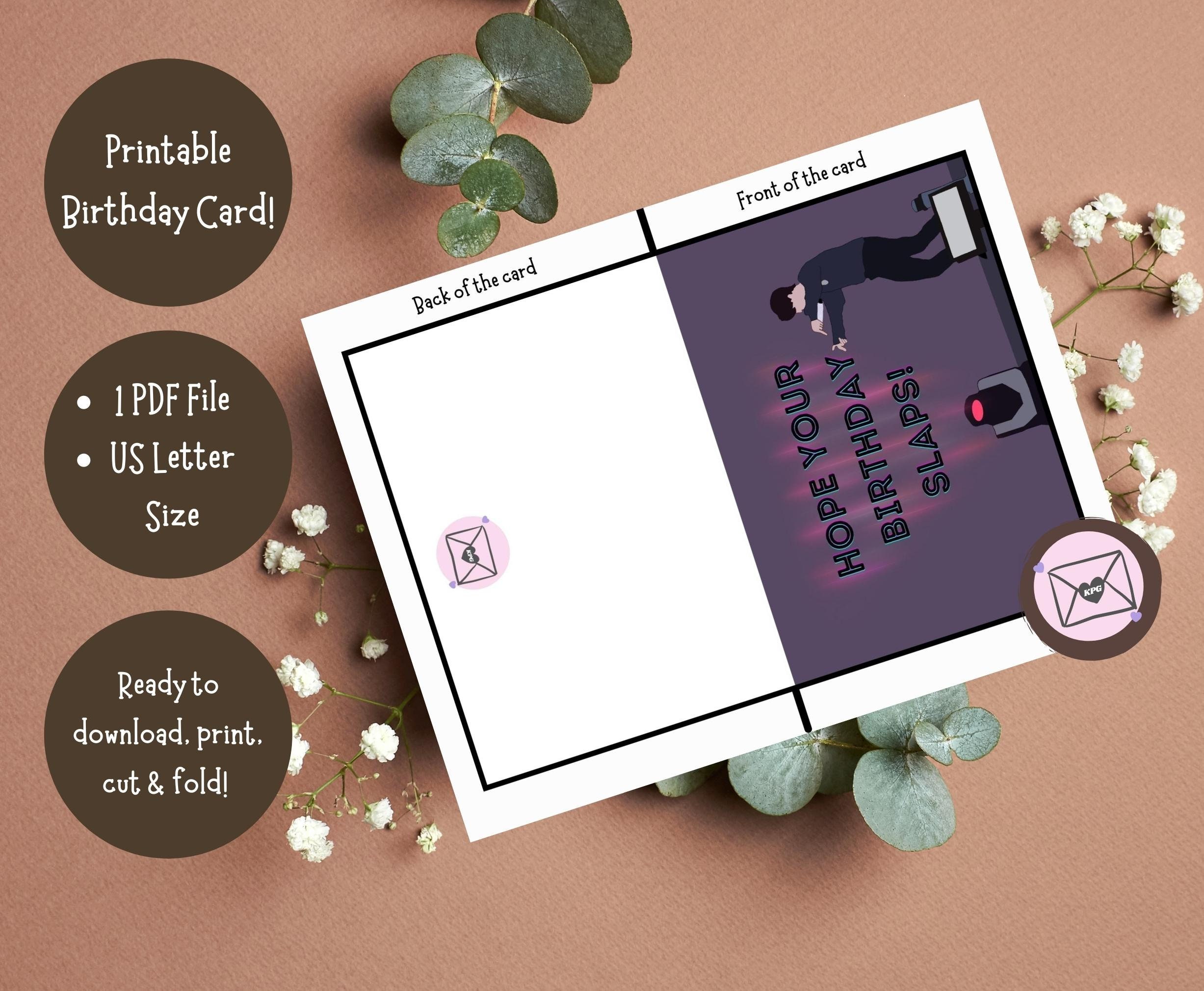 Printable BTS Jimin Hope Your Birthday Slaps Greeting Card - Etsy