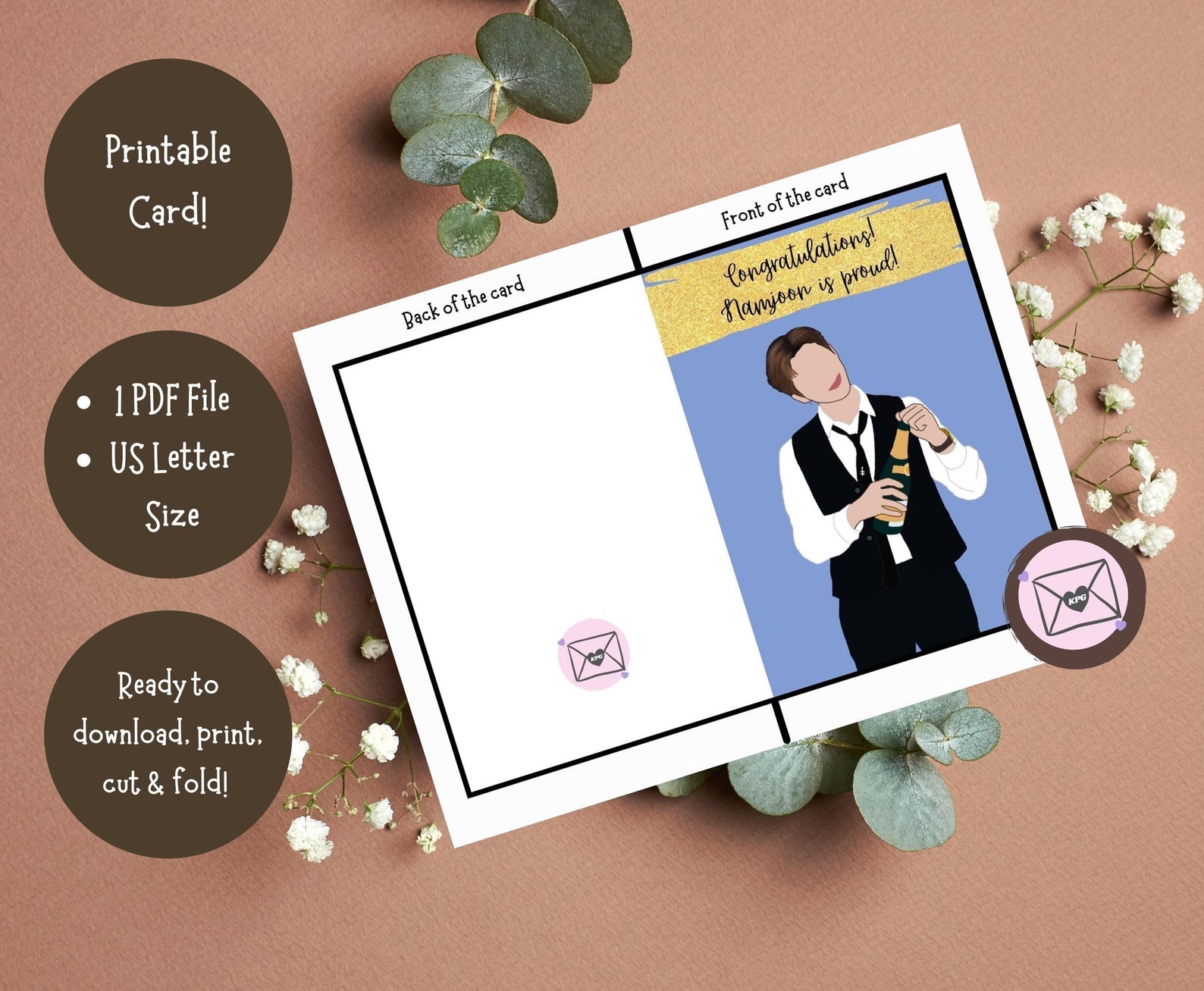 Printable BTS RM Congratulations Namjoon is Proud Greeting - Etsy Canada