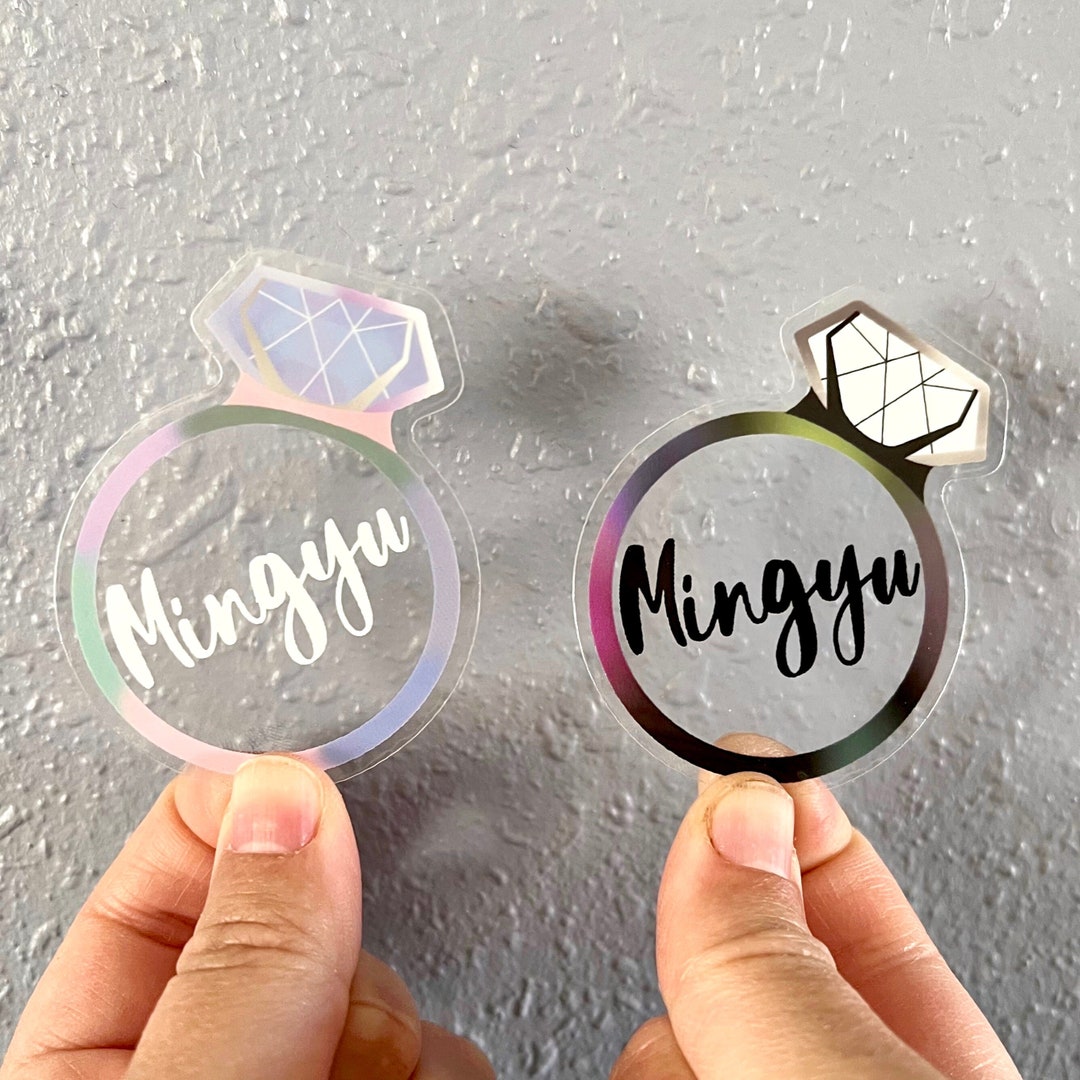 Seventeen Clear Diamond Ring Bias Stickers, Carat Bong, SVT Carat - Etsy