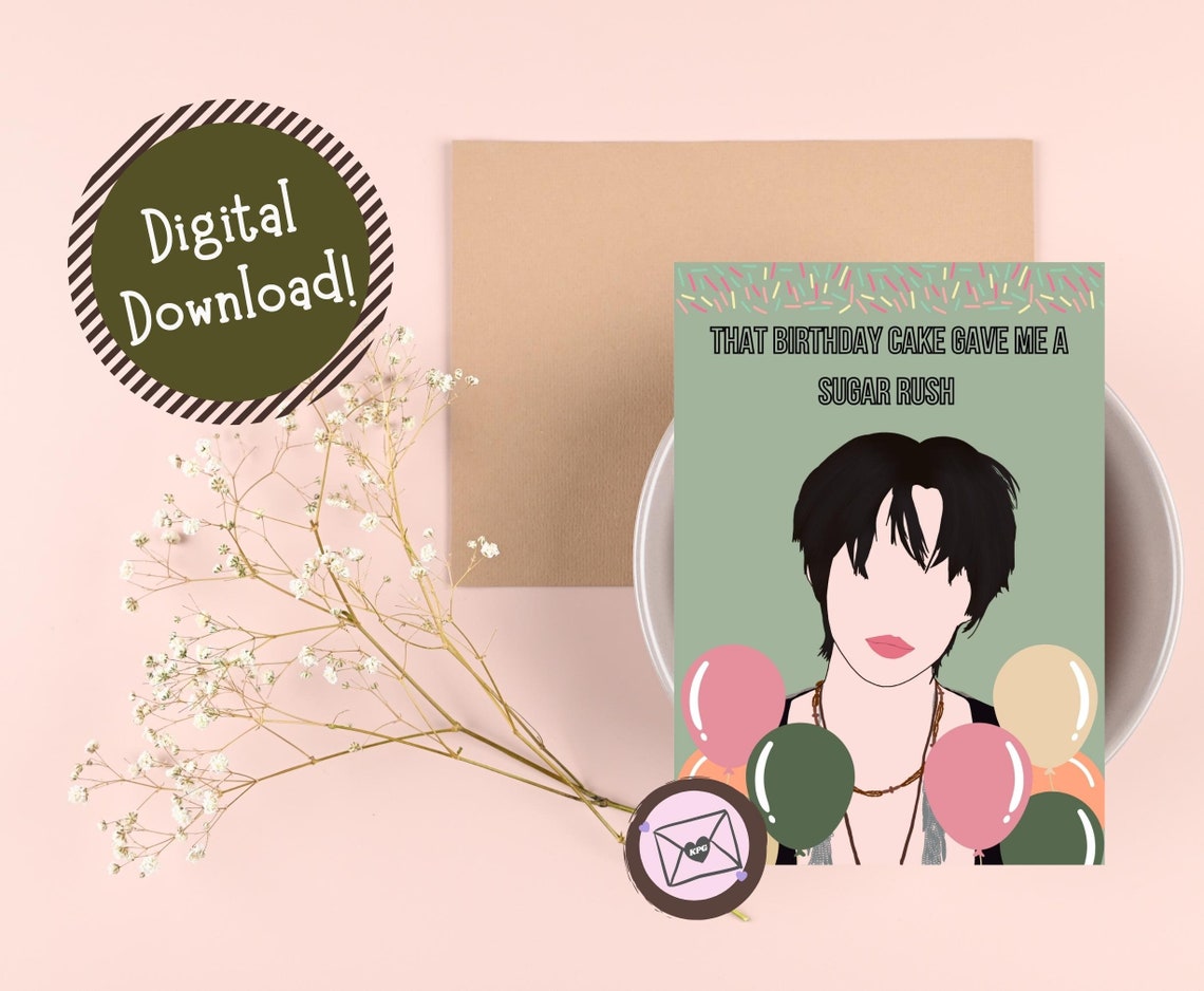 Printable TXT Yeonjun That Birthday Cake Gave Me A Sugar Rush - Etsy
