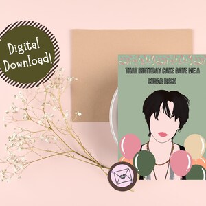 Printable TXT Yeonjun That Birthday Cake Gave Me A Sugar Rush Birthday ...