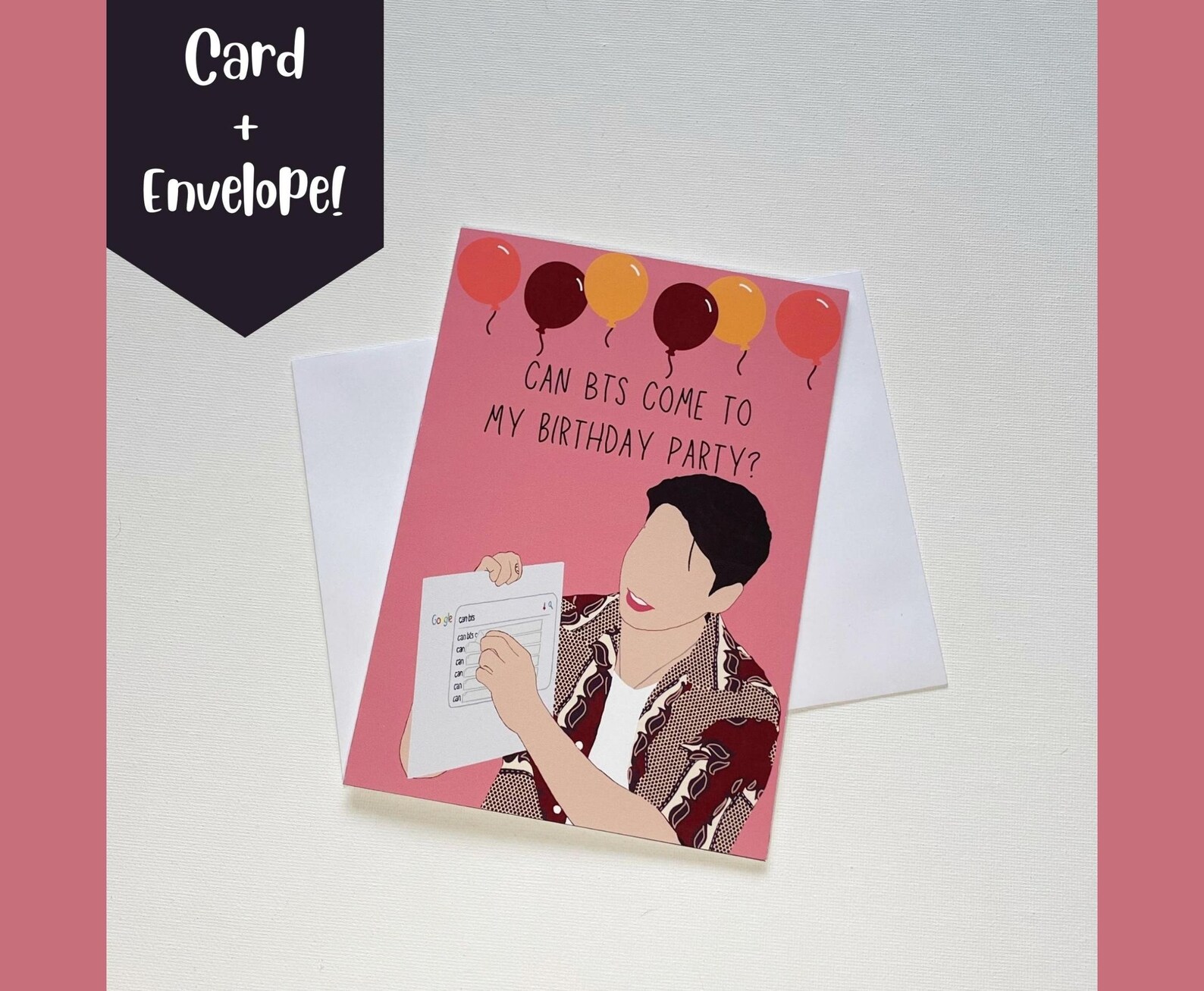 BTS JK Jungkook Birthday Greeting Card Birthday Card Cute | Etsy