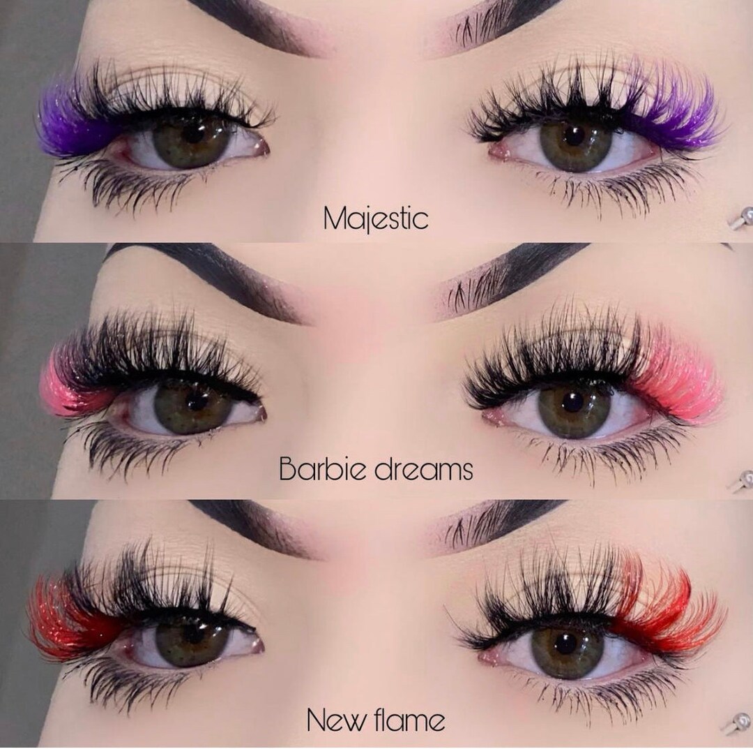 Color Eyelashes - Etsy