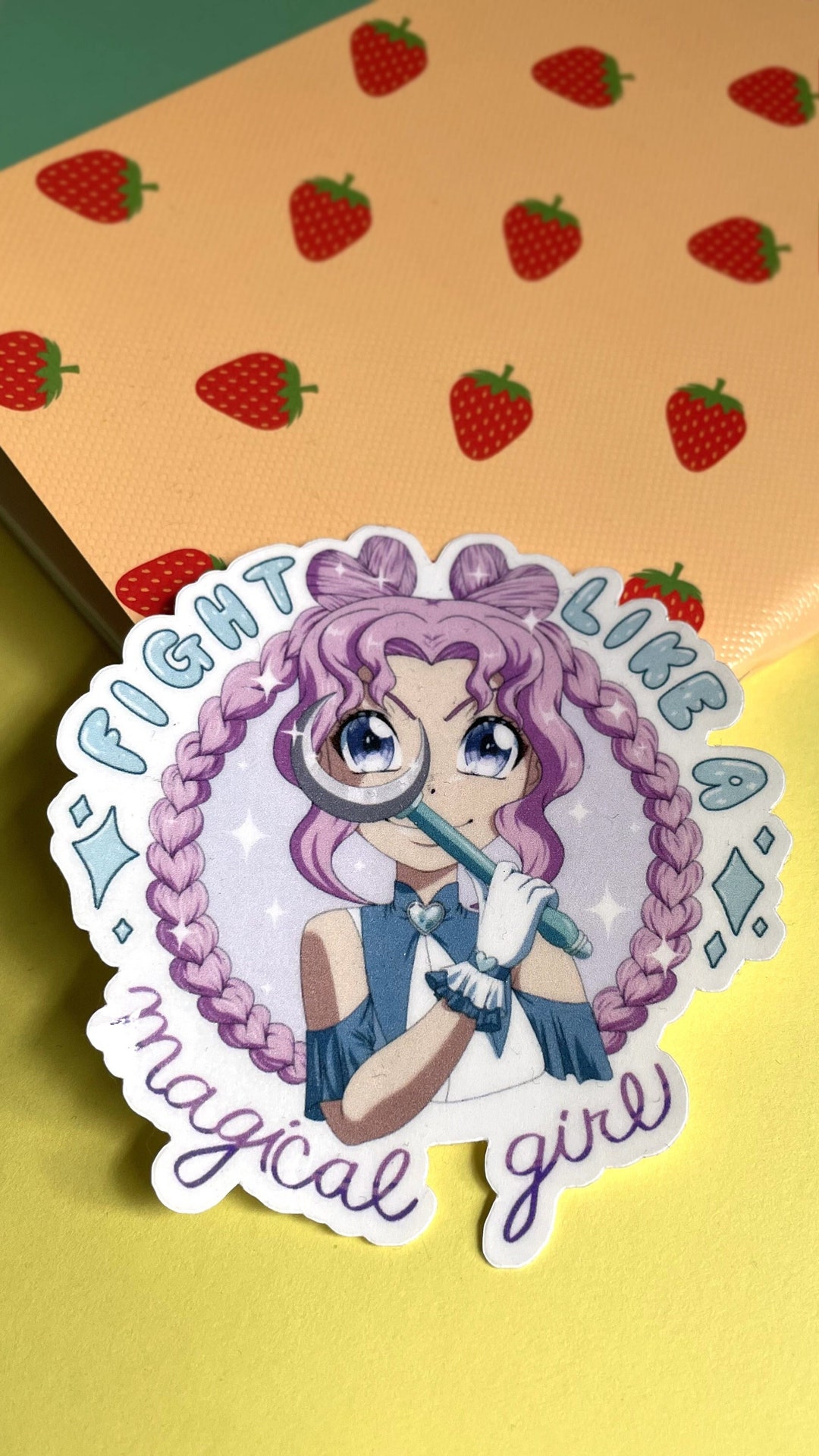 Fight Like A Magical Girl Sticker, Vinyl Sticker, Kawaii Sticker ...