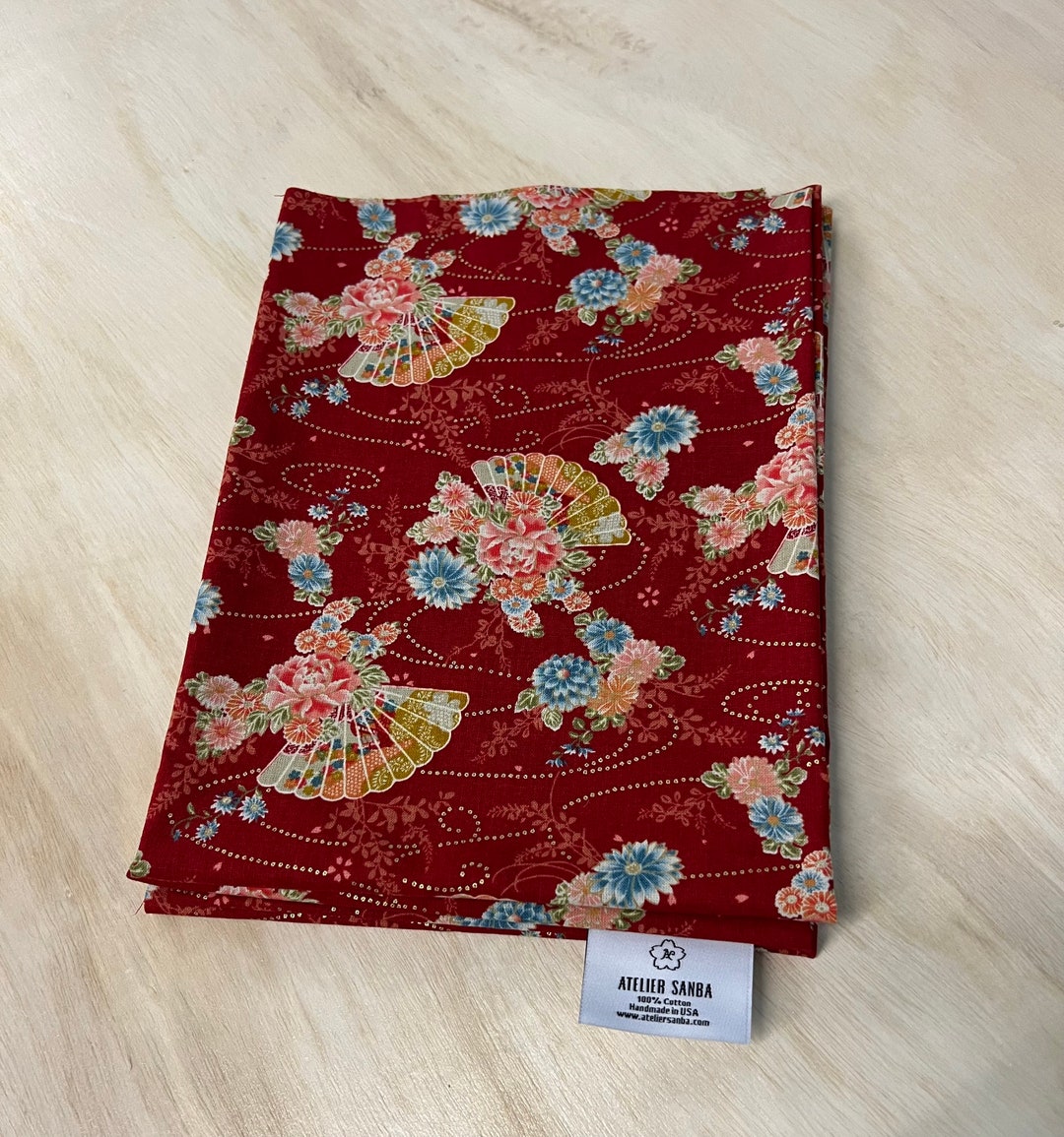 Handmade Japanese Futon With Limited Edition, Vintage Style Wagara Fan ...