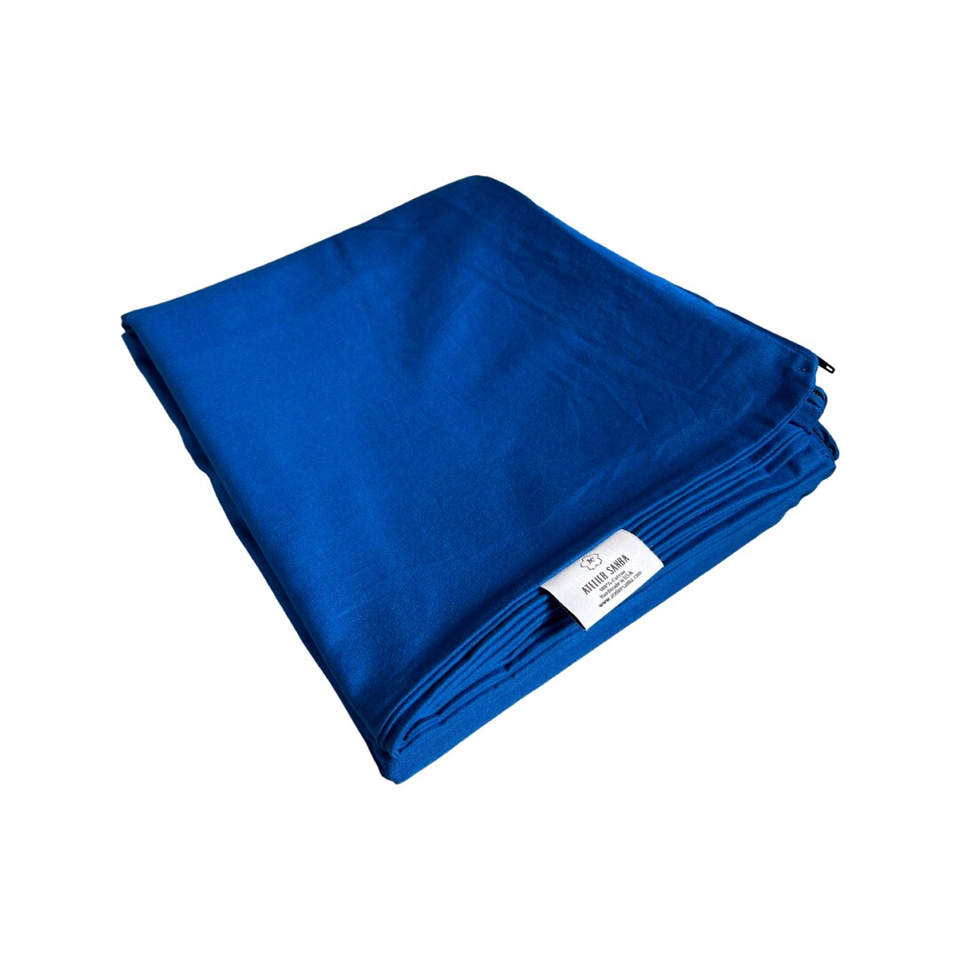 Kona Royal Blue Custom Cotton Futon Cover. Japanese Fabric. Handmade ...