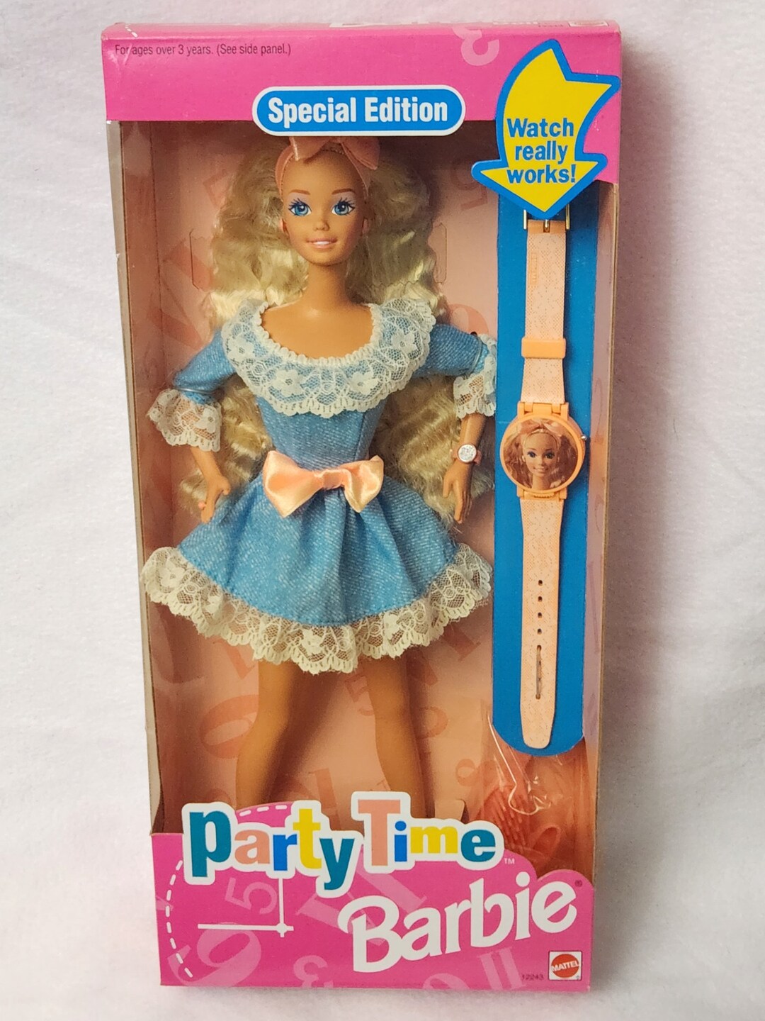 Barbie Party Time With Watch Special Edition 1994 12243 NRFB - Etsy