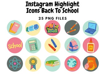 School Instagram Highlight Covers - Etsy