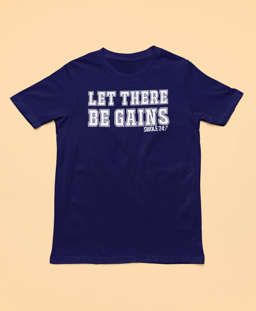 SVG Let There Be Gains - SWOLE 24:7 - Digital File - Etsy