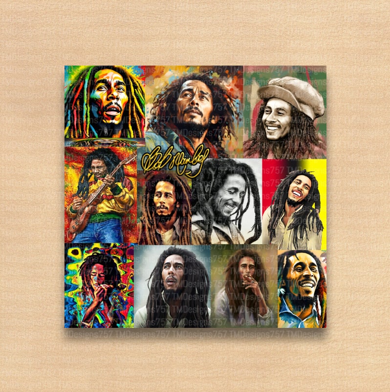 COLLAGE - Bob Reggae; Marley Reggae; Rasta Music; Tumbler File; 20oz ...