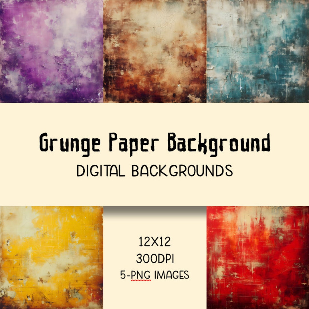 Grunge Digital Paper | Grunge Backgrounds | Grunge Designs | Printable ...