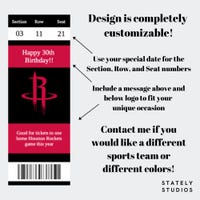 Basketball Ticket Template, Basketball Ticket, Printable Basketball ...