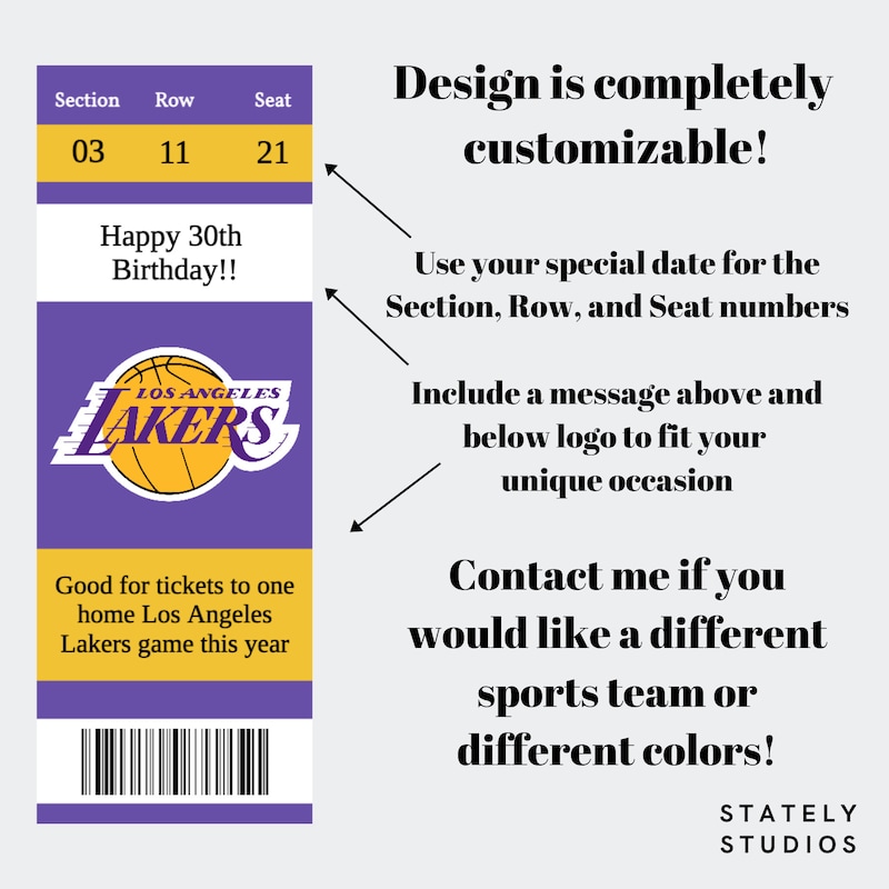 Surprise La Ticket - Etsy