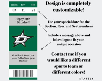 Dallas Stars Gift | Etsy