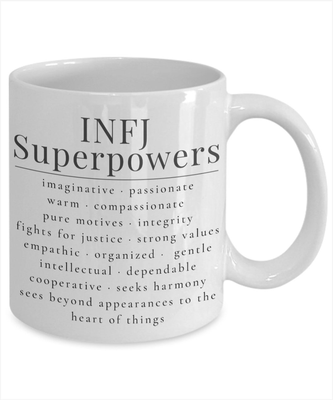 INFJ Mug, Infj Strengths, Infj Coffee Mug, Infj Gift, Gift for Infj ...