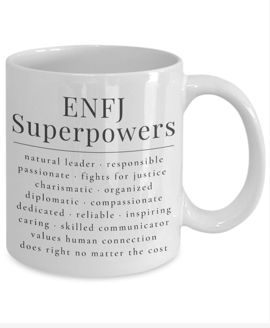ENFJ Mug, Enfj Strengths, Enfj Coffee Mug, Enfj Gift, Gift for Enfj ...