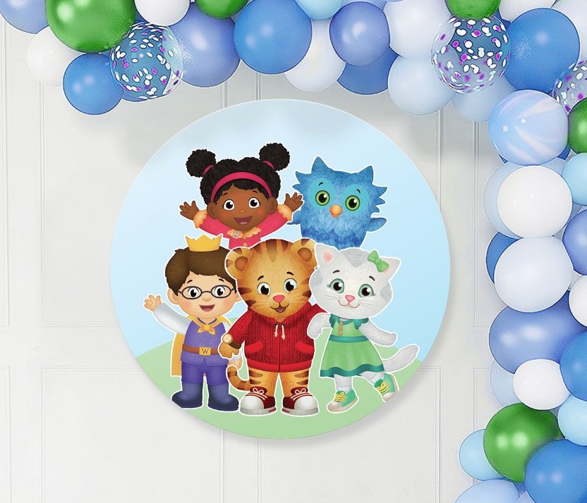 Daniel Tiger Circle Cutouts, Daniel Tiger Birthday Backdrop, Daniel ...