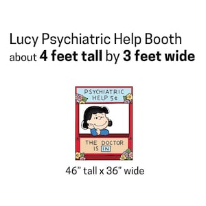 Charlie Brown Peanuts Lucy Psychiatric Help Booth, Yard Sign Cutout - Etsy
