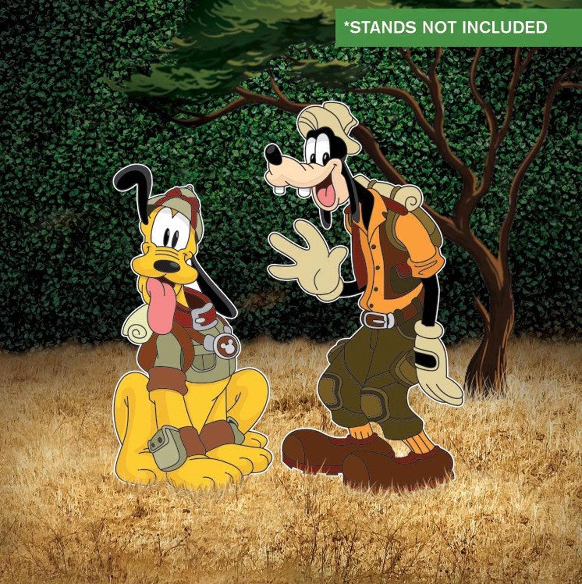 Goofy and Pluto Safari, Mickey Safari Cutouts, Goofy and Pluto Cutouts ...