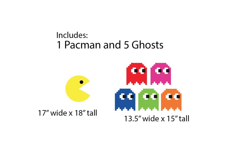 Pacman Birthday Backdrop Cutouts, 4mm Corrugated Plastic, Set of 6 - Etsy