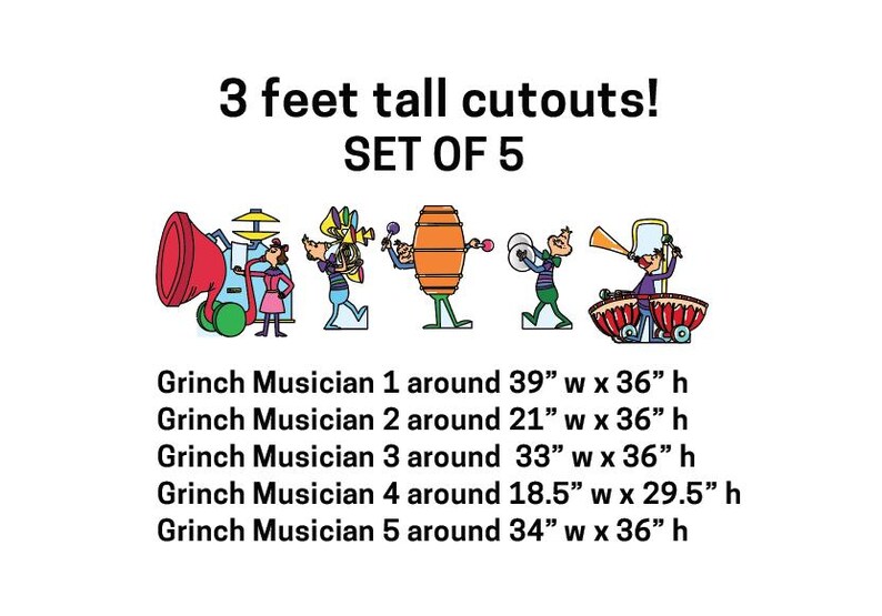 Whoville Musicians Yard Sign Set, Grinch Holiday Decor - Etsy