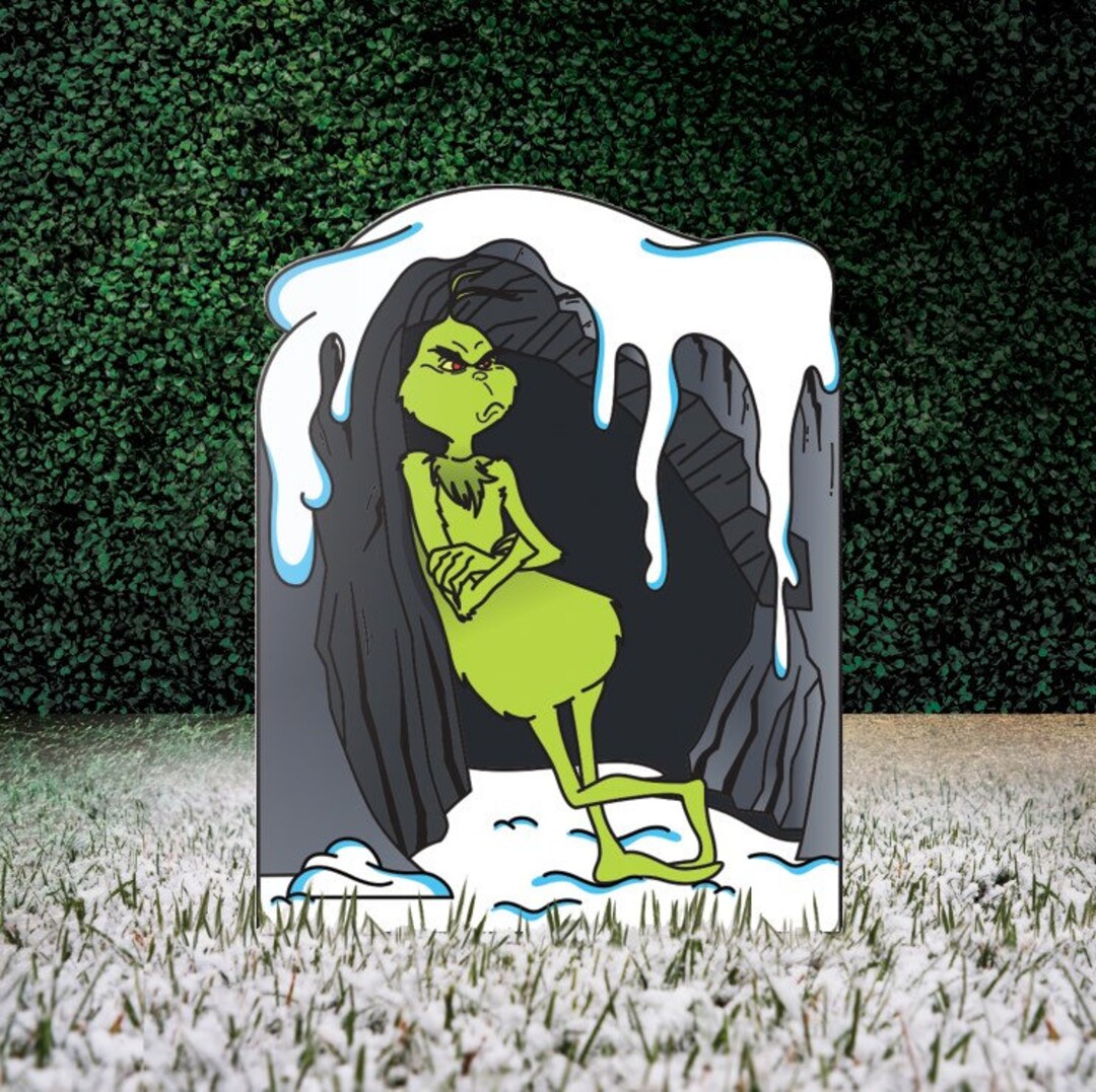 Grinch Christmas Yard Decoration: Mount Crumpit, Whoville Sign - Etsy