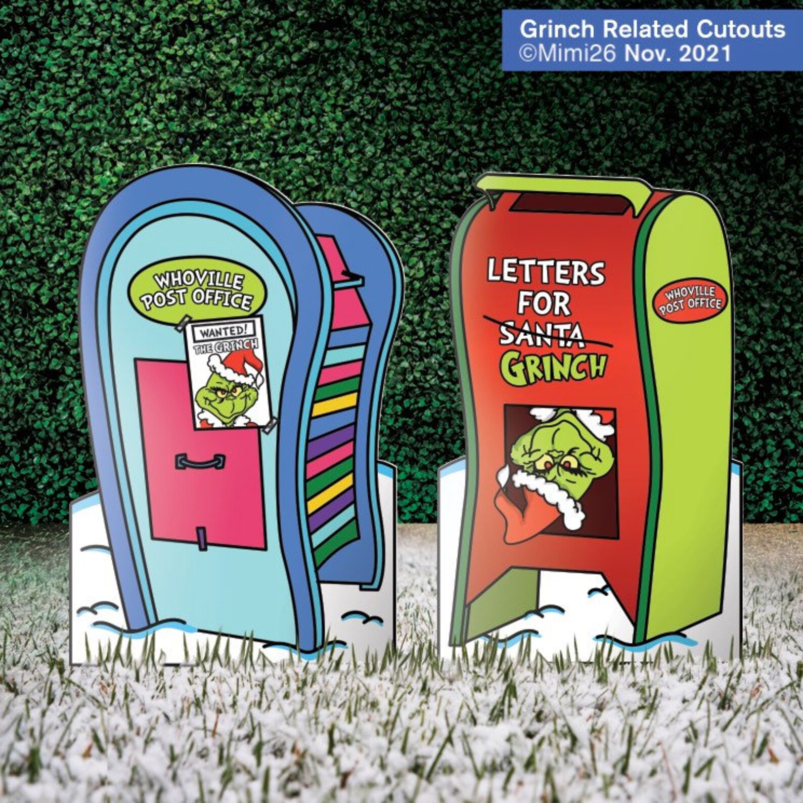 Grinch Yard Decoration / Whoville Mailbox / the Grinch | Etsy