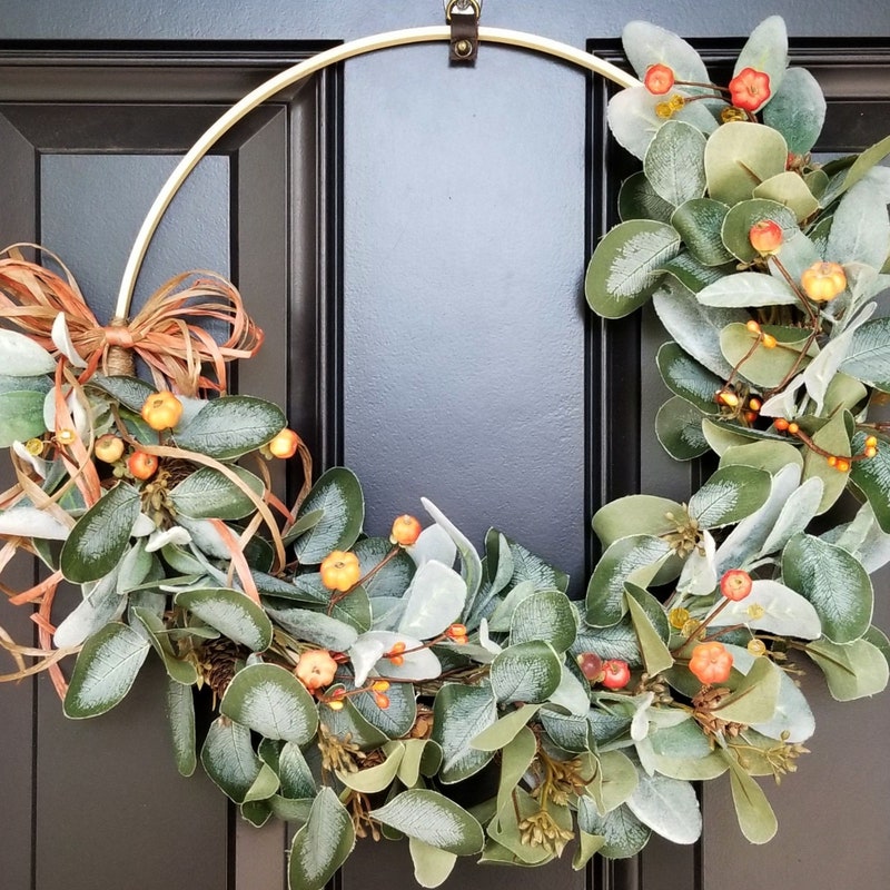 Fall Hoop Wreath - Etsy