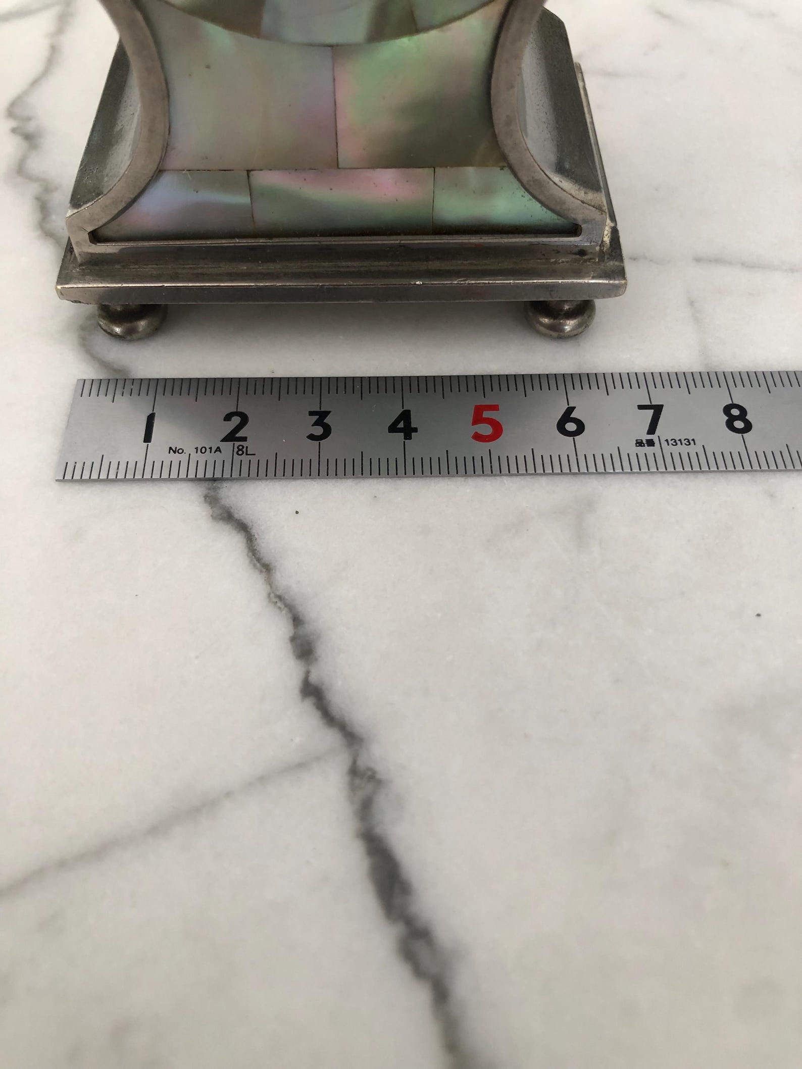 Mother of Pearl Decorated Alarm Clock. - Etsy