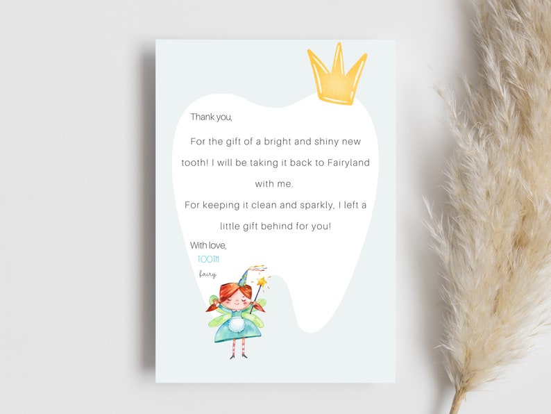 Letter From Tooth Fairy Tooth Fairy Note Lost Tooth Letter - Etsy