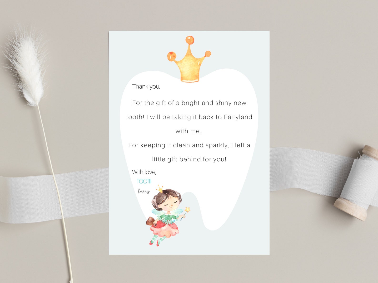 Letter From Tooth Fairy, Tooth Fairy Note, Lost Tooth Letter, Tooth ...