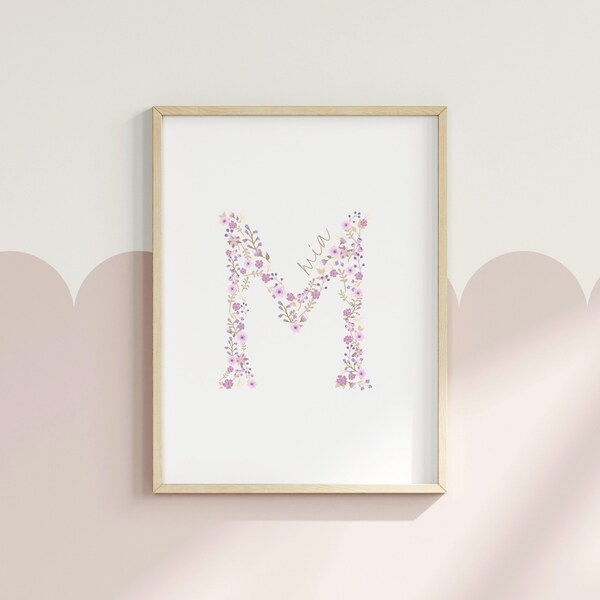 Nursery Inital Wall Art - Etsy