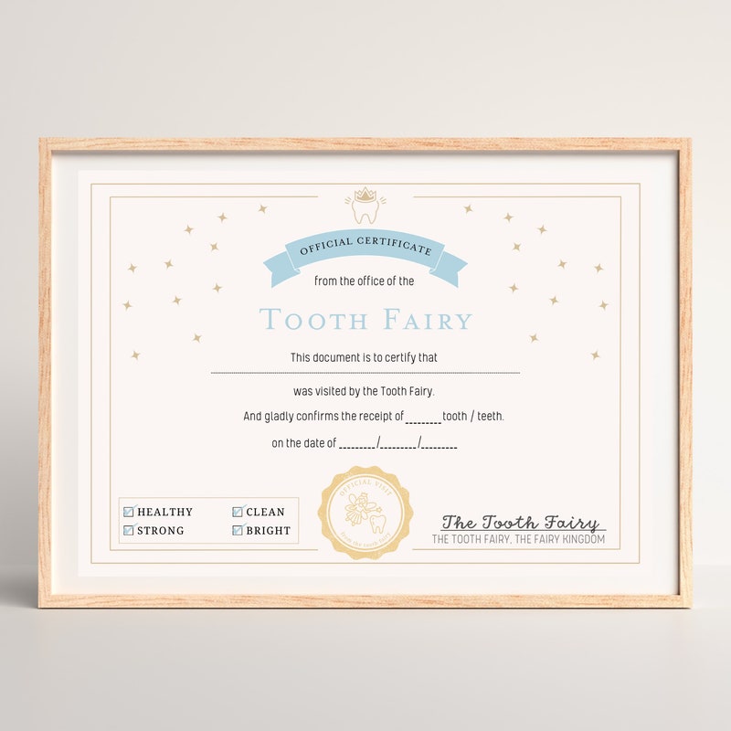 Tooth Fairy Receipt - Etsy