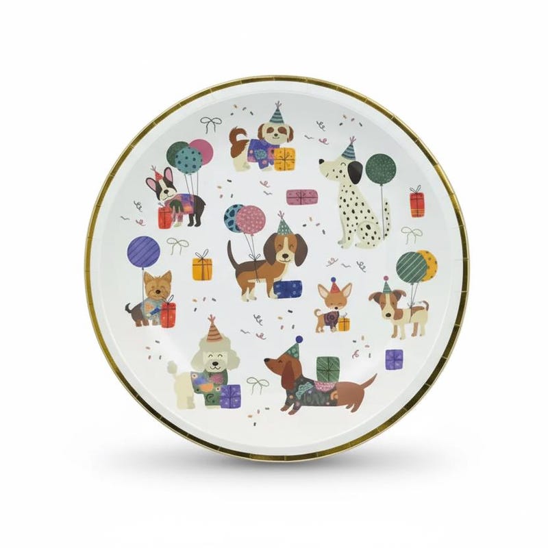 Dog Theme Paper Plates - Etsy