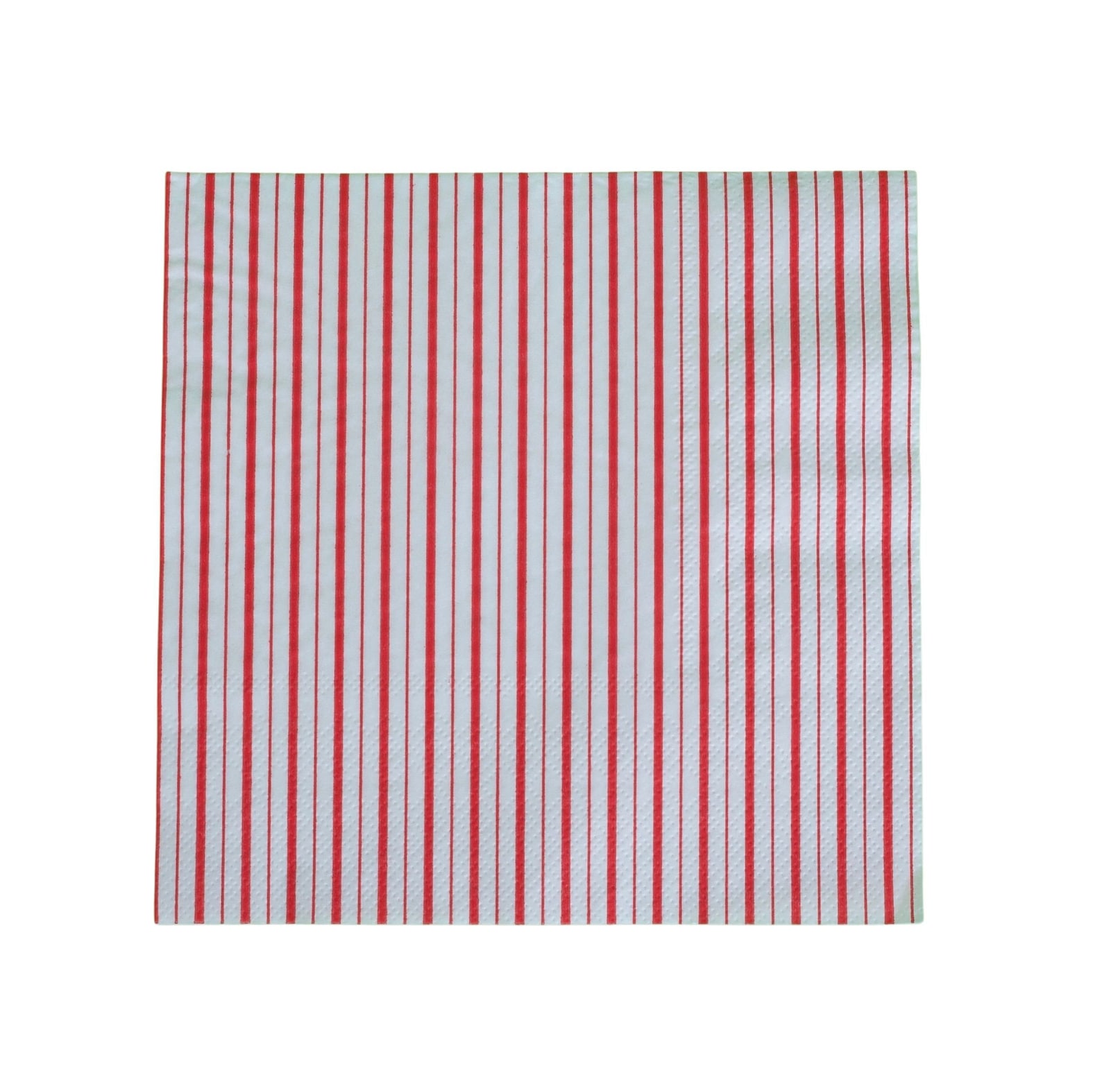 Red Stripes Large Napkins Set of 16 Red Stripes Paper Nakpins Red ...