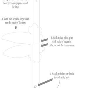 Printable Boys Blue Bunny Ears |bunny Ears Printable |easter Bunny Ears ...