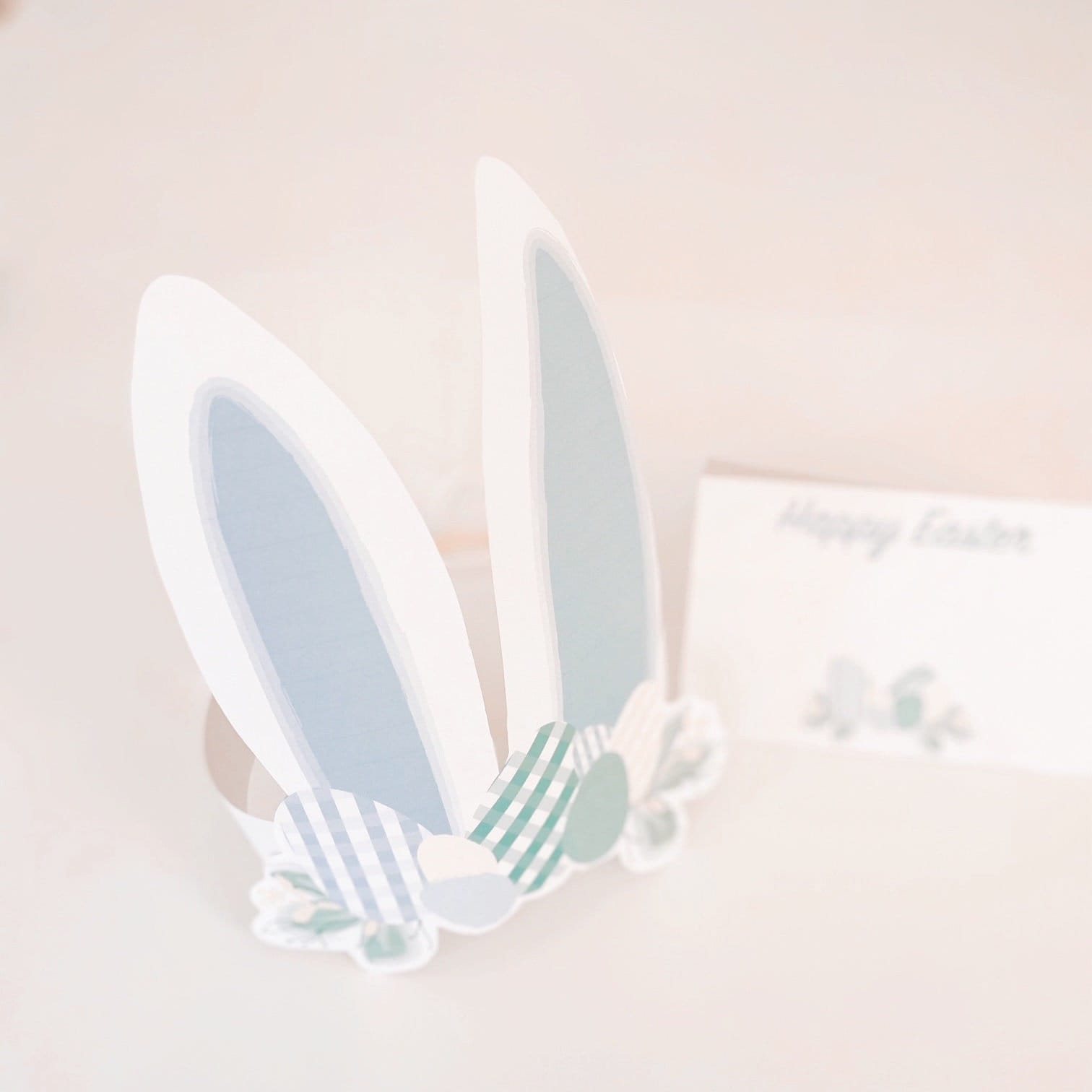Printable Boys Blue Bunny Ears |bunny Ears Printable |easter Bunny Ears ...