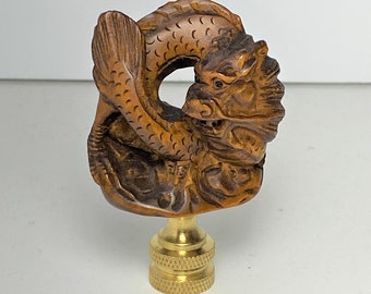 Dragon Lamp Finial - Etsy