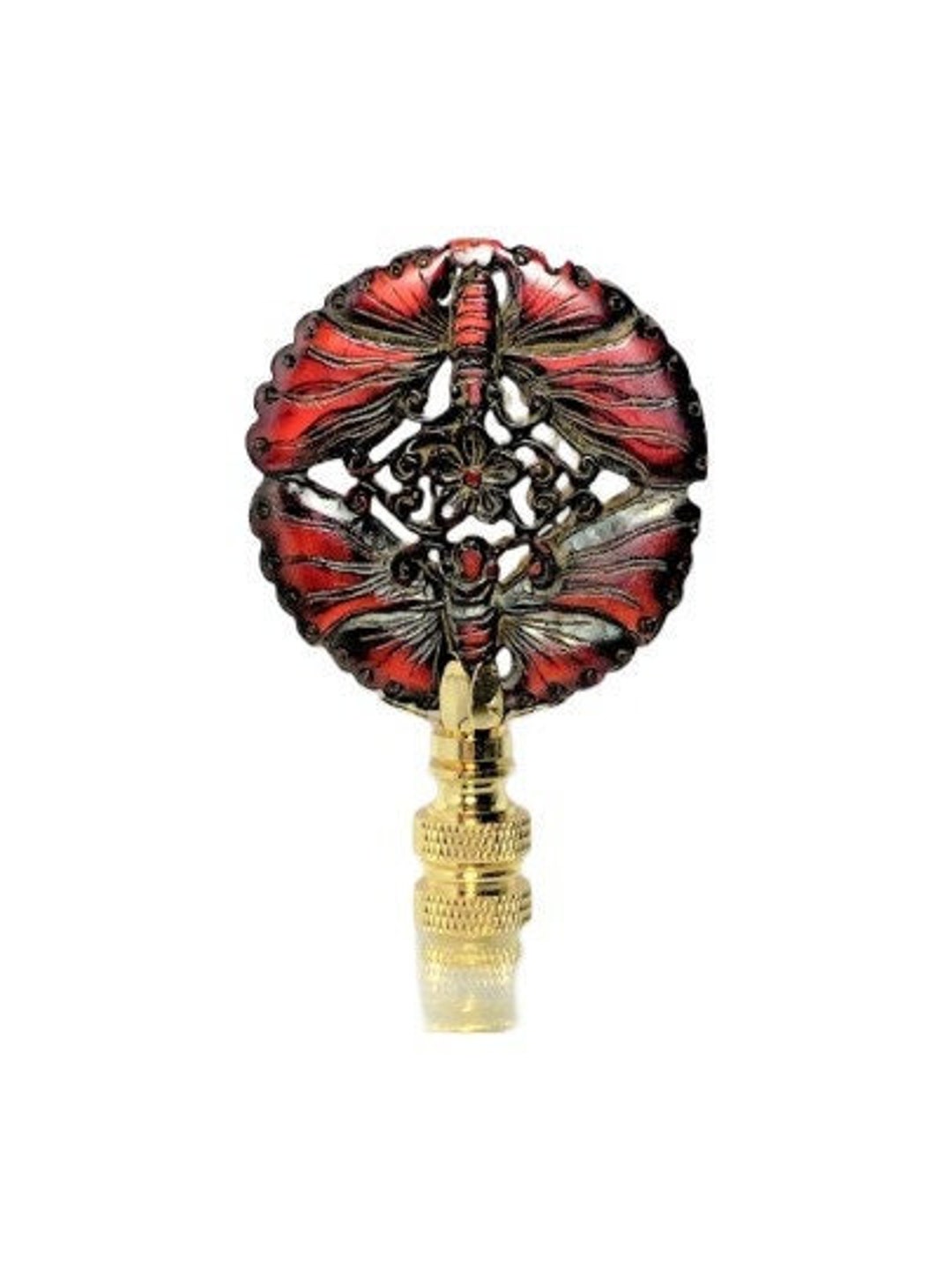 Butterfly & Flower Lamp Finial - Etsy