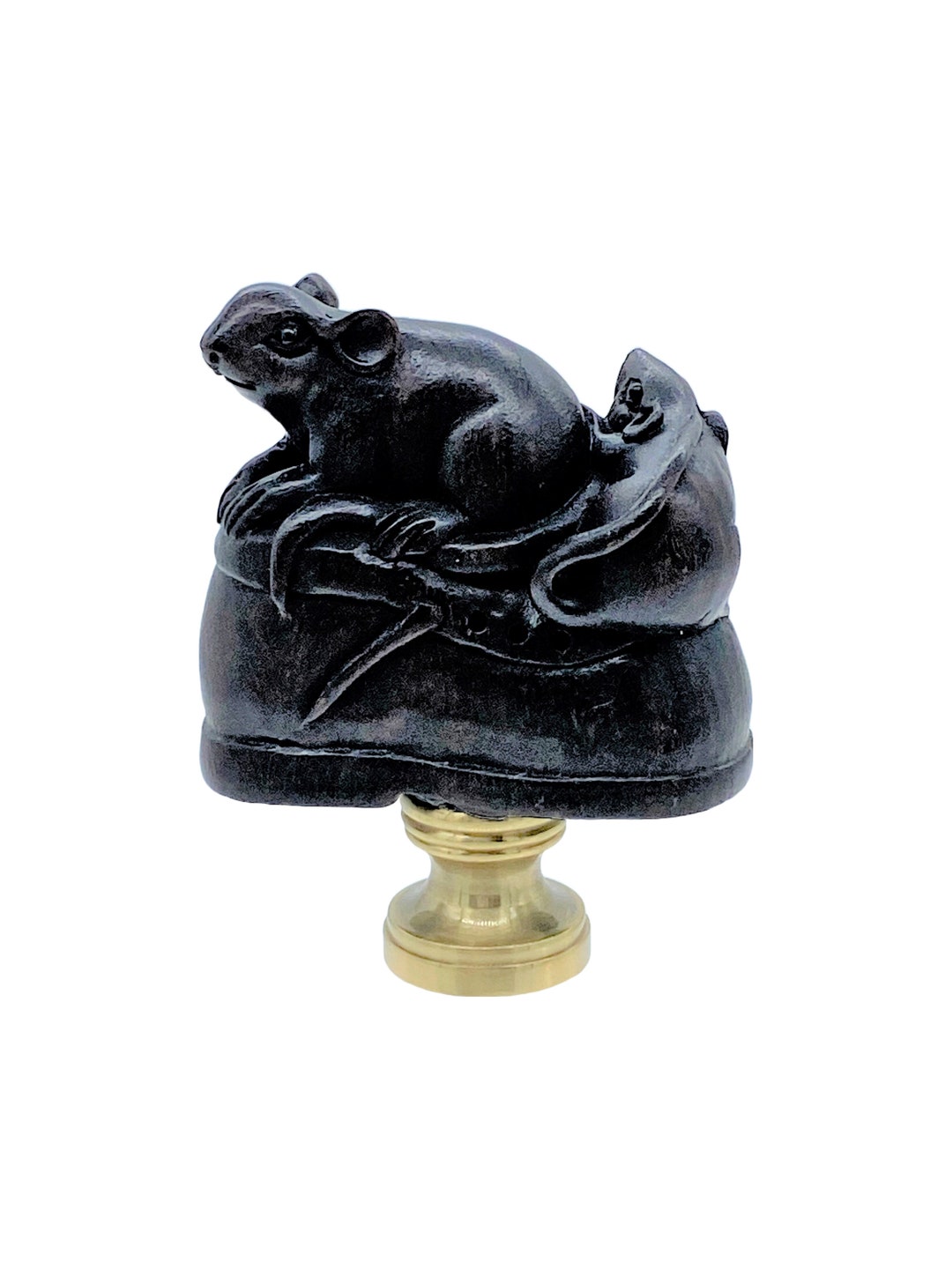 MOUSE MICE & SHOE Netsuke Lamp Shade Finial - Etsy