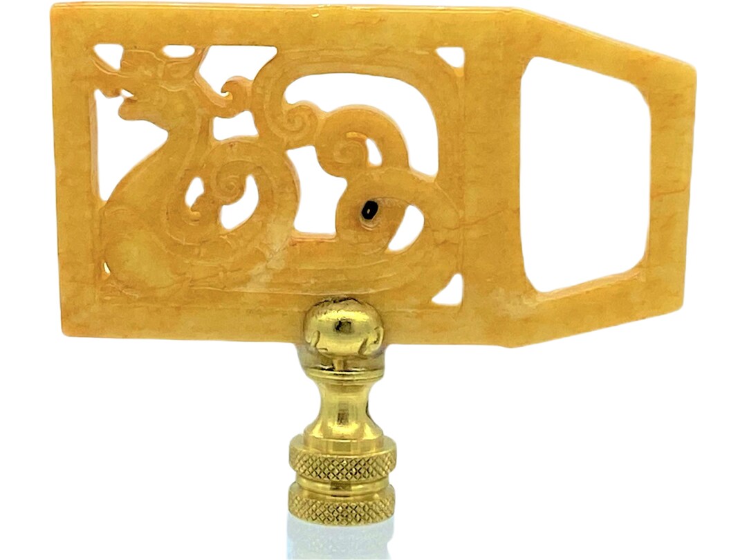 DRAGON BELT BUCKLE Lamp Shade Finial - Etsy
