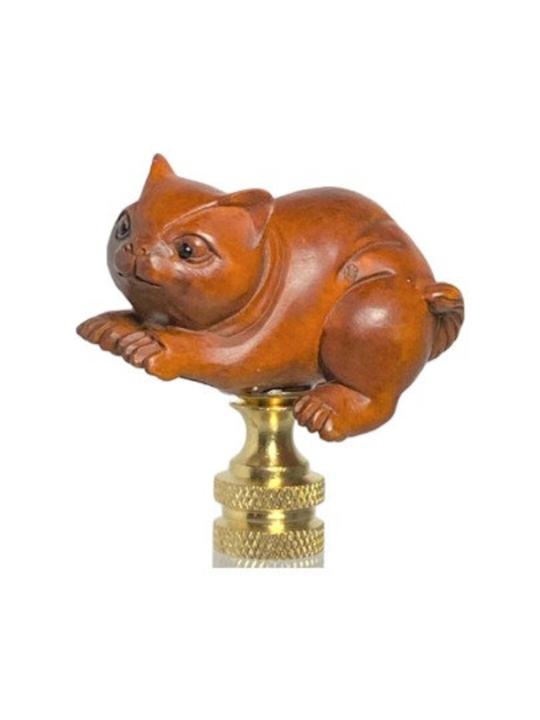 Lamp Finial CAT KITTEN KITTY Netsuke Lamp Finial - Etsy